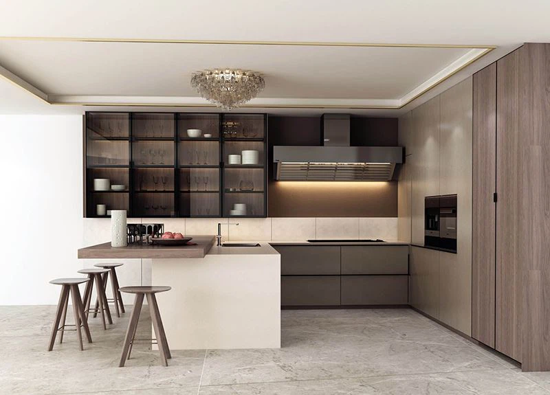 U Shaped Modular Kitchen Cabinets Suppliers and Manufacturers - China ...